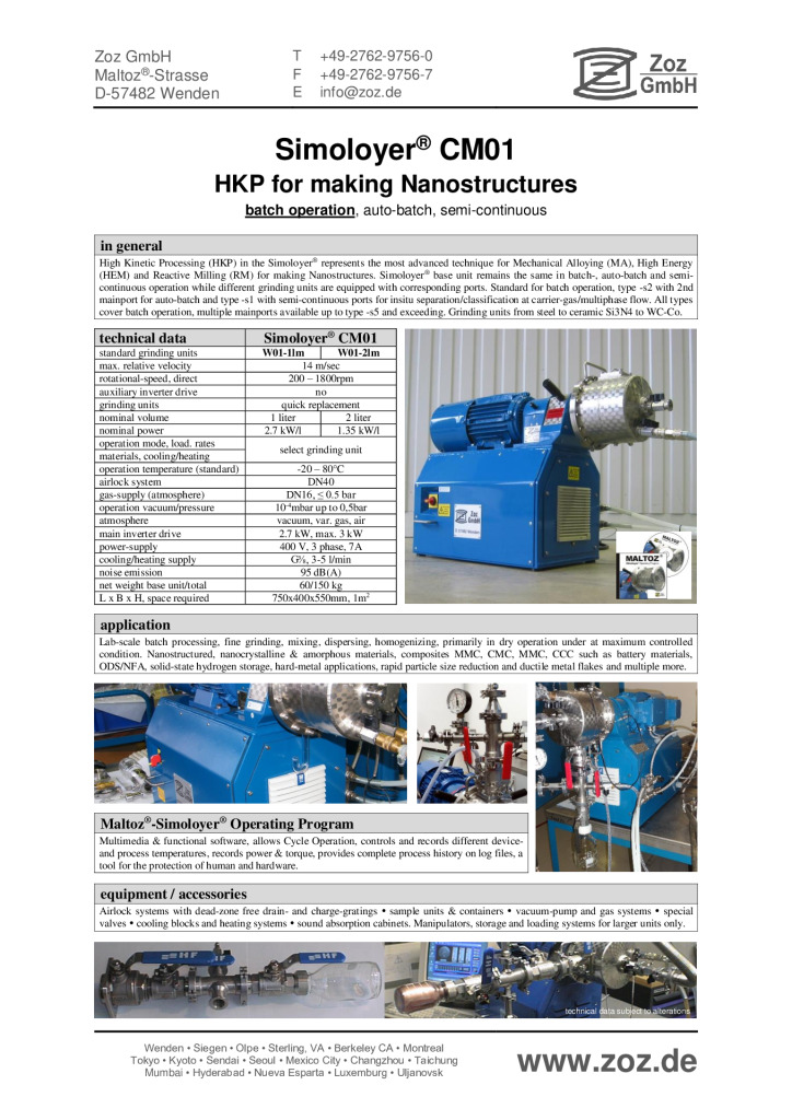 Simoloyer CM01 - Zoz GmbH